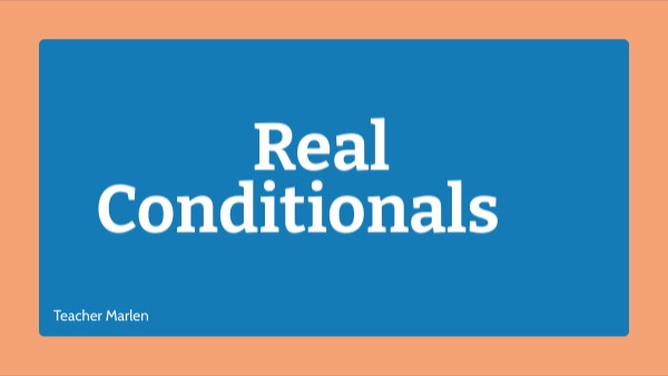 Real conditionals_ 5TH LEVEL | Genially