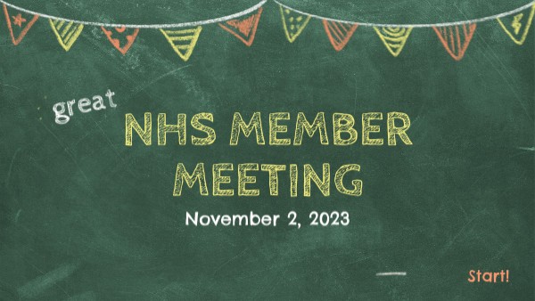 NHS Meeting - 11/2/23