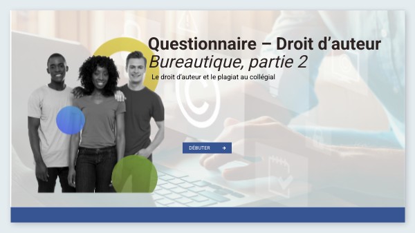 Jeu questionnaire droit d'auteur - Partie 2 | Genially