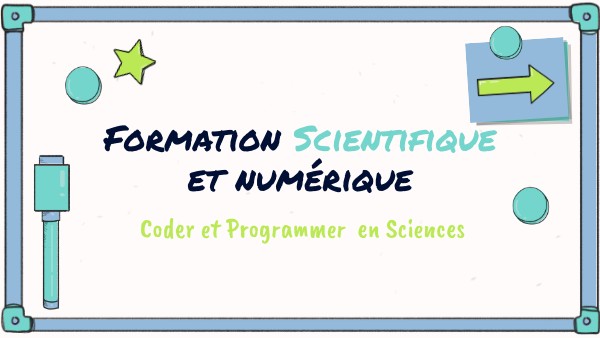 Formation sciences et numérique