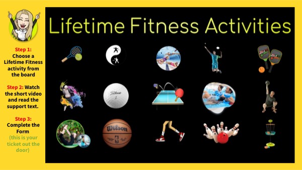 Lifetime Fitness Activities | Genially
