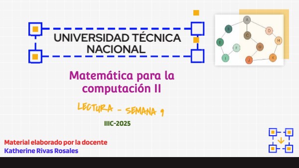 Semana 9. Mate 2 | Genially
