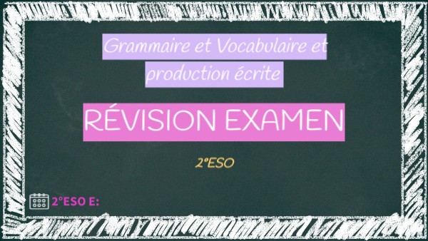 Repaso gram & voc unité 1 | Genially