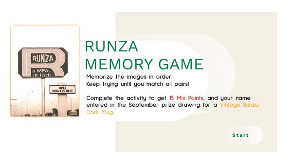 Corporate memory game