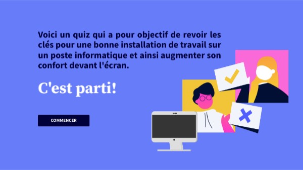 Quiz Ergo poste informatique | Genially