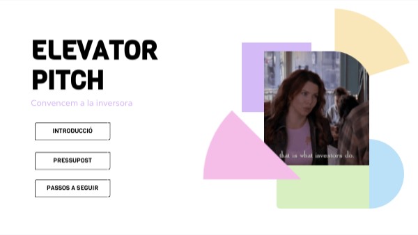 Elevator Pitch | Genially
