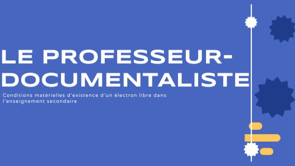 Présentation prof-doc | Genially