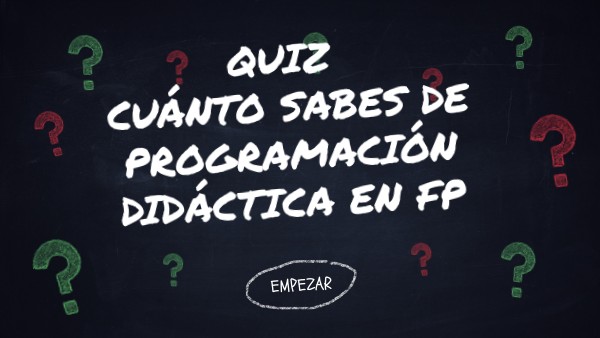 QUIZ CUÁNTO SABES DE PROGRAMACIÓN DIDACTICA EN PROCESOS SANITARIOS | Genially