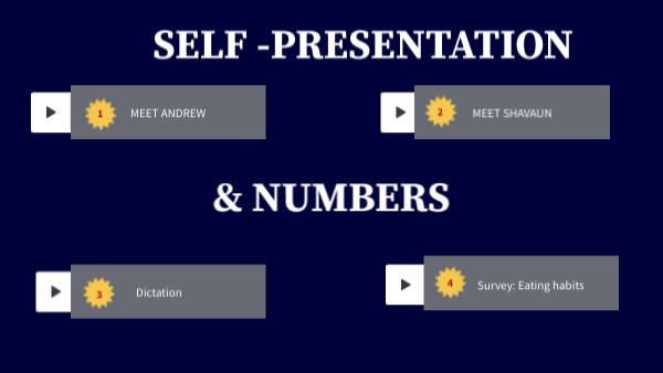 PRESENTATION+numbers | Genially