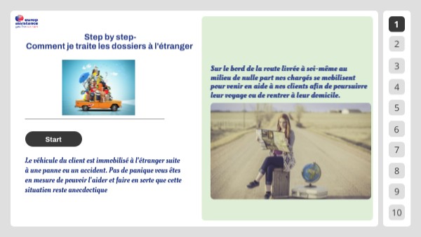 STEP BY STEP dossiers étrangers | Genially