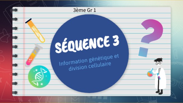 3ème B Séquence 3