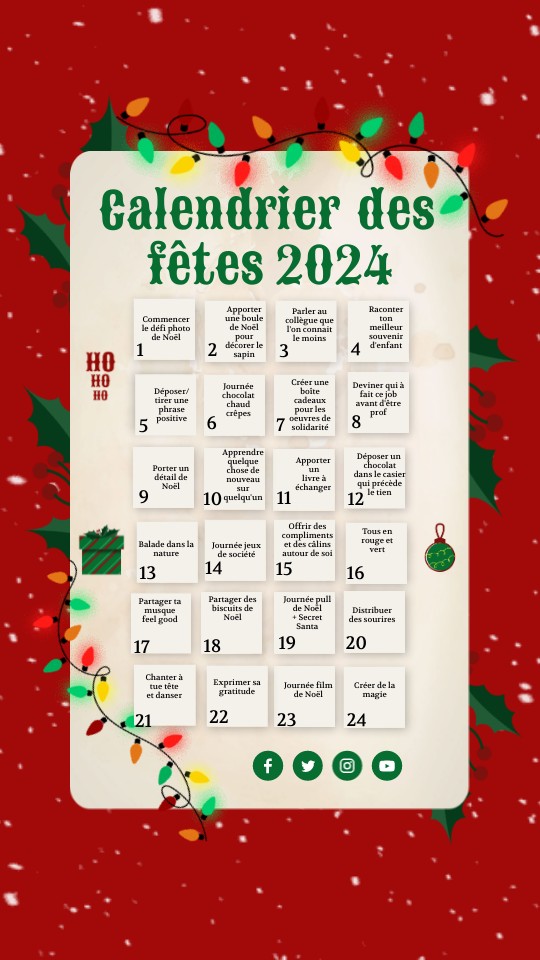 calendrier avent 2024 g | Genially
