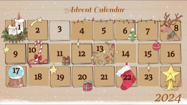 advent calendar 1e | Genially
