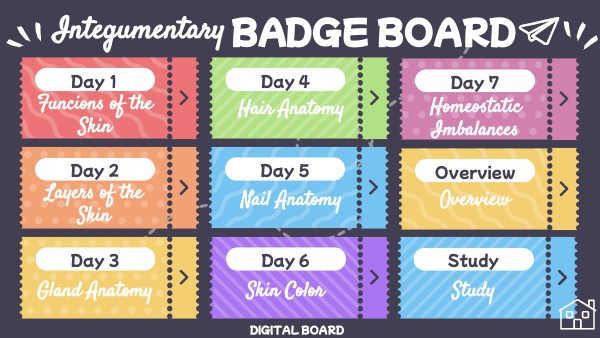 Integumentary Badge Board | Genially