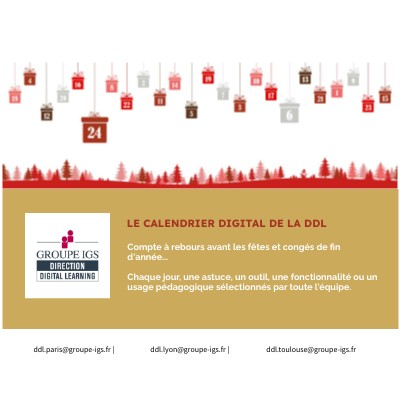 Calendrier DDL 2023 | Genially