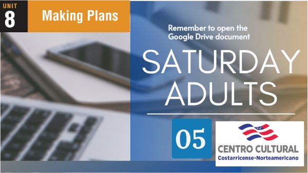 WE1 Unit 8 Making Plans | Genially