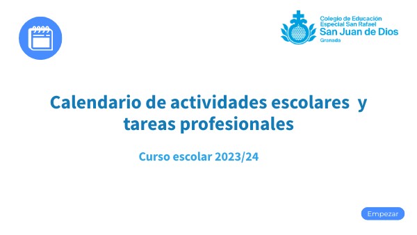 CALENDARIO CURSO ESCOLAR | Genially