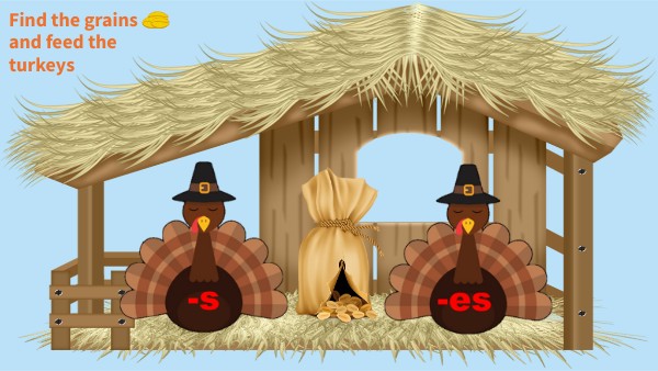 Plural Nouns with Turkeys | Genially