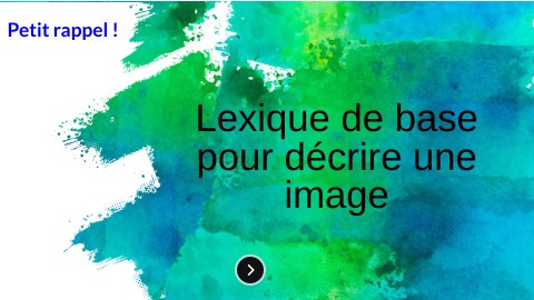 Lexique sur les arts | Genially