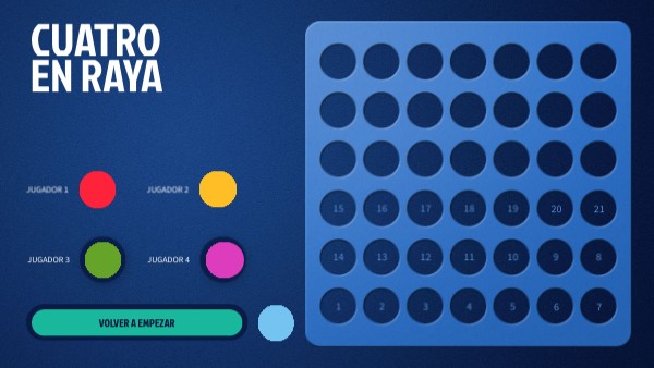 ¡JUGAMOS A CUATRO EN RAYA!