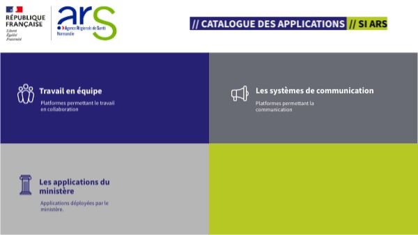 Catalogue des applications de l'ARS Normandie