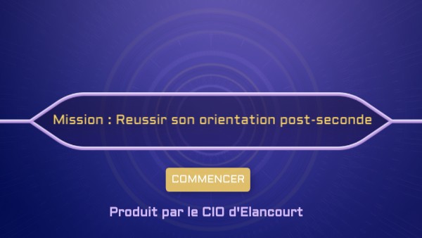 Mission orientation 2nde | Genially