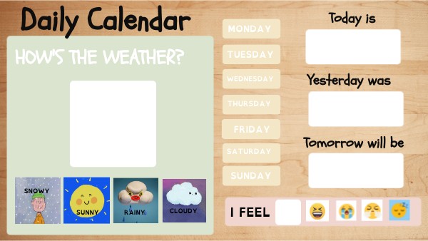 Daily Calendar | Genially