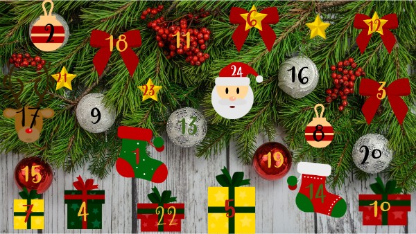 Calendrier pour attendre Noël 2023 | Genially
