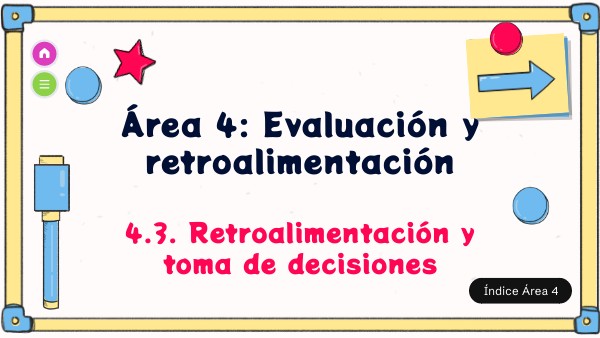 4.3. RETROALIMENTACIÓN, PROGRAMACIÓN Y TOMA DE DECISIONES | Genially