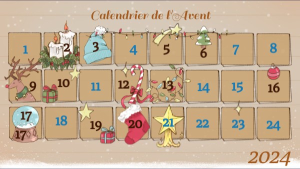 Calendrier de l'Avent 2023 | Genially