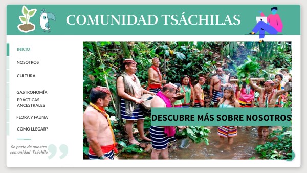 Guía Virtual de la comunidad tsáchilas | Genially