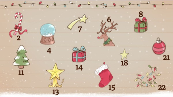 Calendrier avent 2024 | Genially