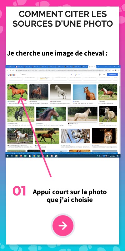 Citer les sources d'une image sur PC