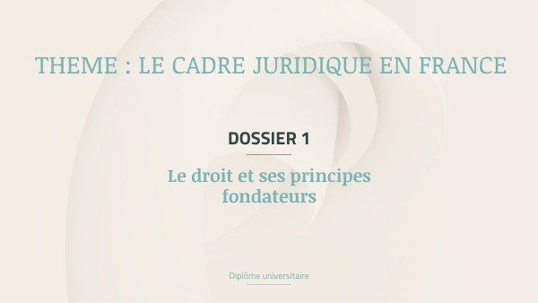 DU PaRéo-Le DROIT ET SES PRINCIPES FONDATEURS | Genially