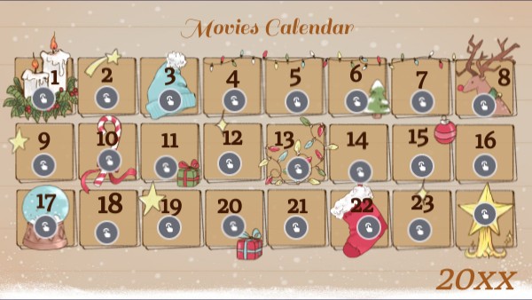 VINTAGE CHRISTMAS ADVENT CALENDAR | Genially