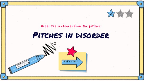 QUIZ - ORDER THE DIFFERENT PARTS OF A PITCH | Genially