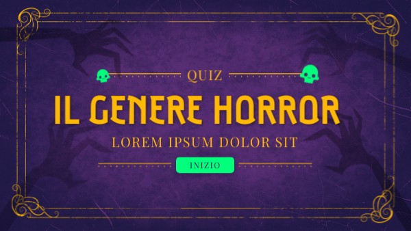 QUIZ IL GENERE HORROR