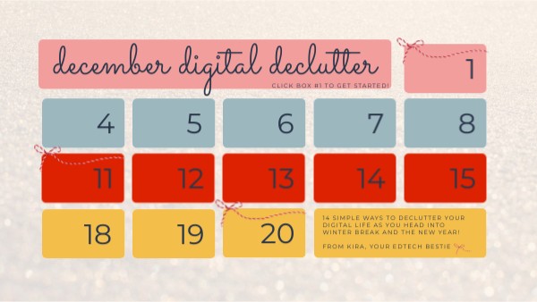 December Digital Declutter