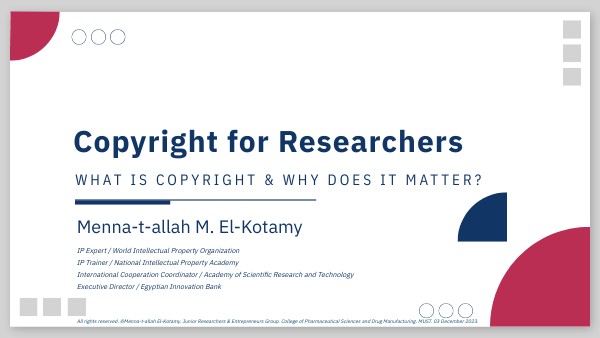 Copyright for researchers | Genially