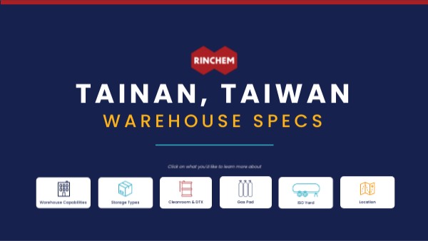 Tainan, Taiwan Rinchem Warehouse Capacity | Genially