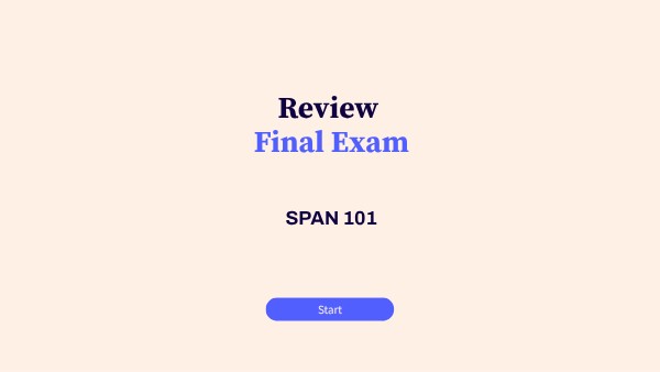 Review Final exam | Genially