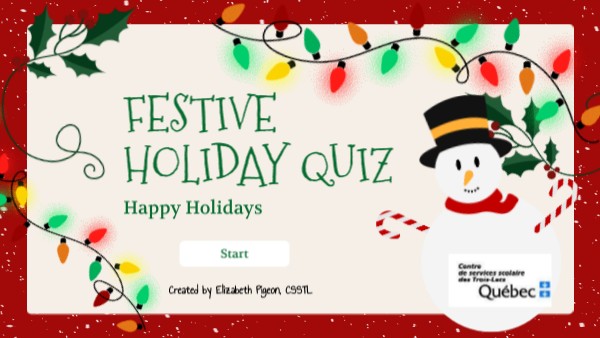 Festive holiday quiz | Genially