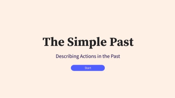The Simple Past | Genially
