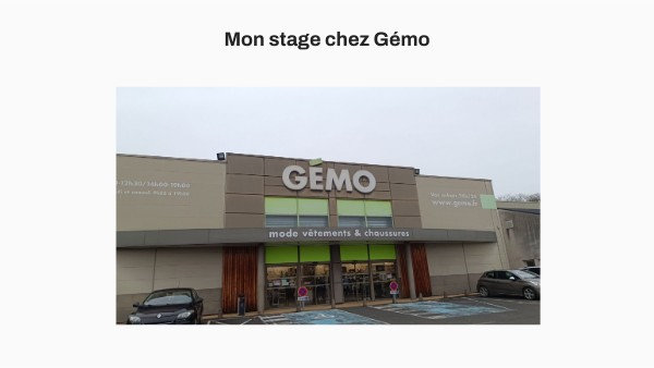 rapport de stage 2nd pro | Genially