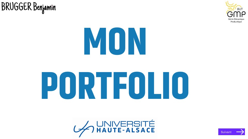 MON PORTFOLIO (BRUGGER BENJAMIN) | Genially
