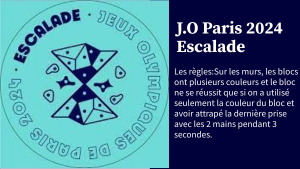 Présentation escalade | Genially