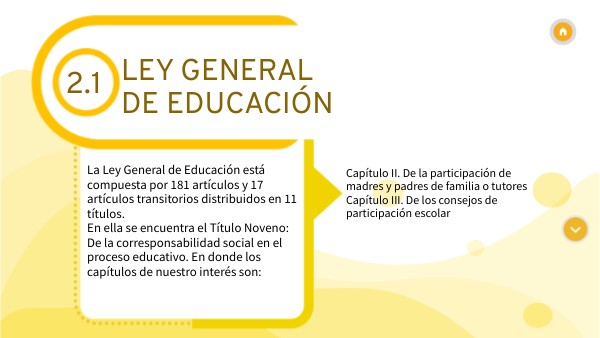 2.1 Ley General de Educación | Genially