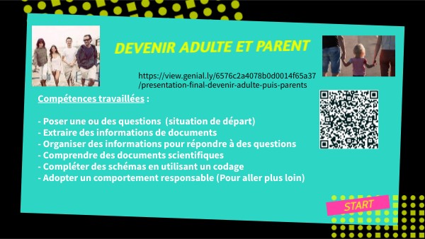 final - devenir adulte puis parents | Genially