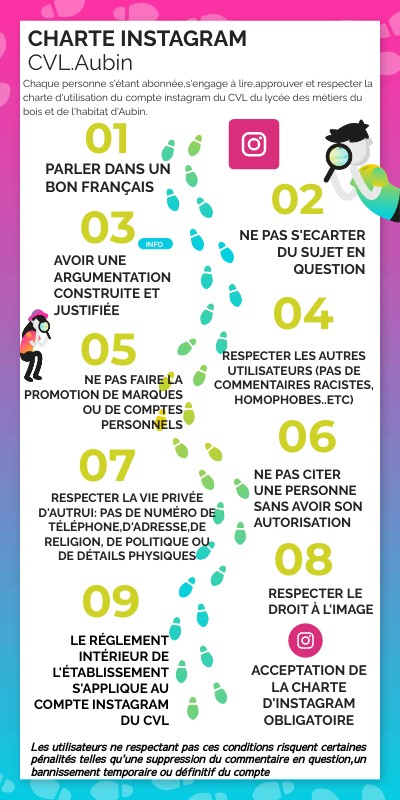 charte insta cvl aubin | Genially