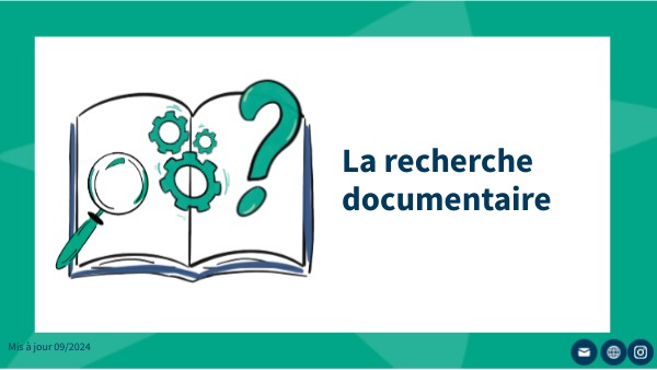 La recherche documentaire (base de données et informations)